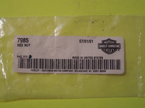 NOS OEM Harley Davidson Chrome 5/16"-24 Rear Turn Signal Bar Hex Nut P ...