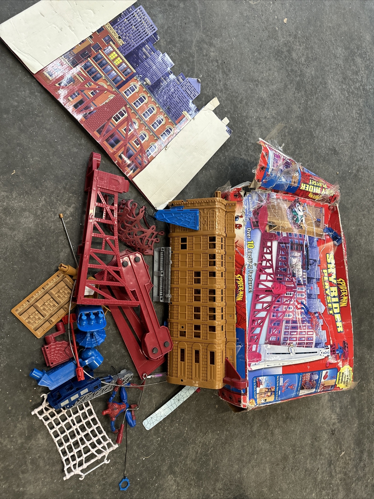 Spider-Man Sky Rider Playset 2002 Toy Biz, inComplete with Box for ...