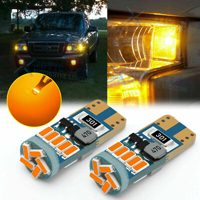 For Ford F-150 2004-2020 LED Front Side Marker Light Bulbs Canbus Amber ...