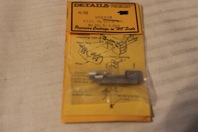 HO Scale Details West, Snow Plow for ATSF, C&NW, BN, #PL-155 BNOS | eBay