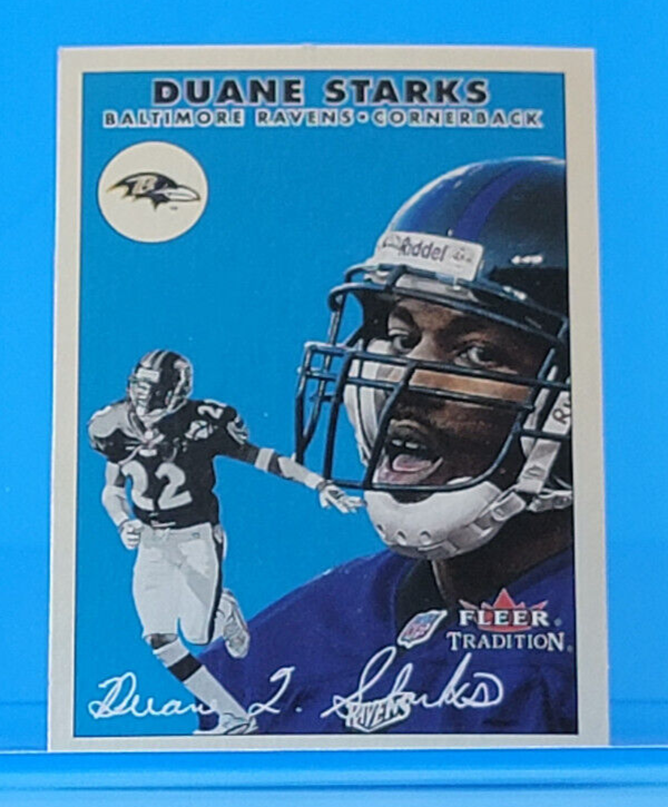 Duane Starks, CB - Fleer - Tradition / Skybox - Ravens, 2000 - #92 | eBay
