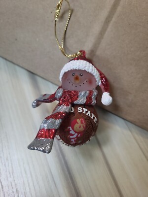 Ohio State Buckeyes Snowman Ornament Christmas Licensed Basketball | eBay