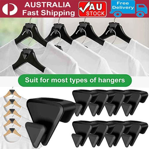 Triangles Clothes Hanger Clothes Hanger Connector Hooks Triple Closet ...