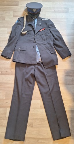 Poland Police Uniform Very Early Years! Jacket Peaked Cap Trousers ...