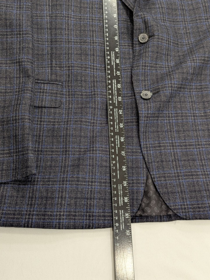 Joseph Abboud Reda Blazer Sport Coat Glenn Check Suit Jacket 100% Wool ...