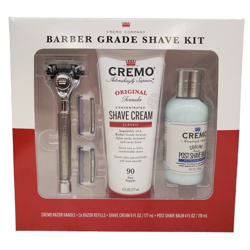 Mens Shaving Kit Luxury Shaving Kit Cremo Barber Grade Shave Kit Mens ...