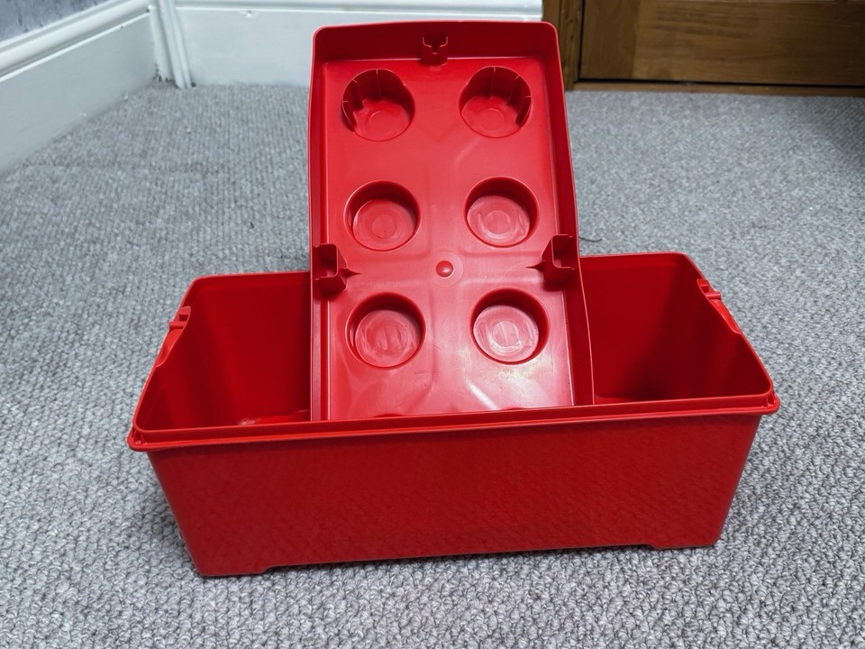 Large LEGO Duplo 8 Pin Red LEGO storage box. | eBay UK