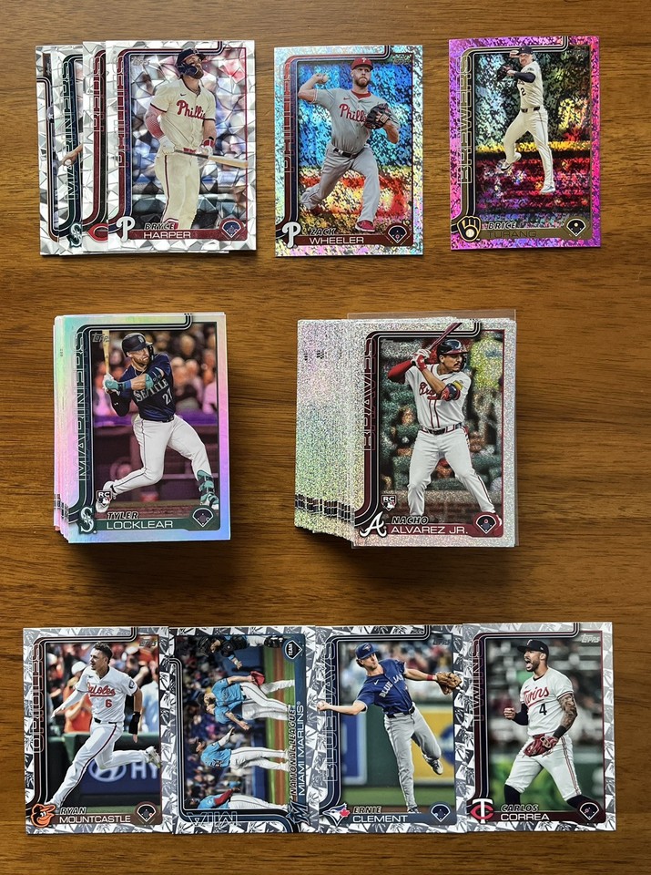 2025 Topps Series 1 All-PARALLEL LOT (135+) RCs, Stars, Foil ...