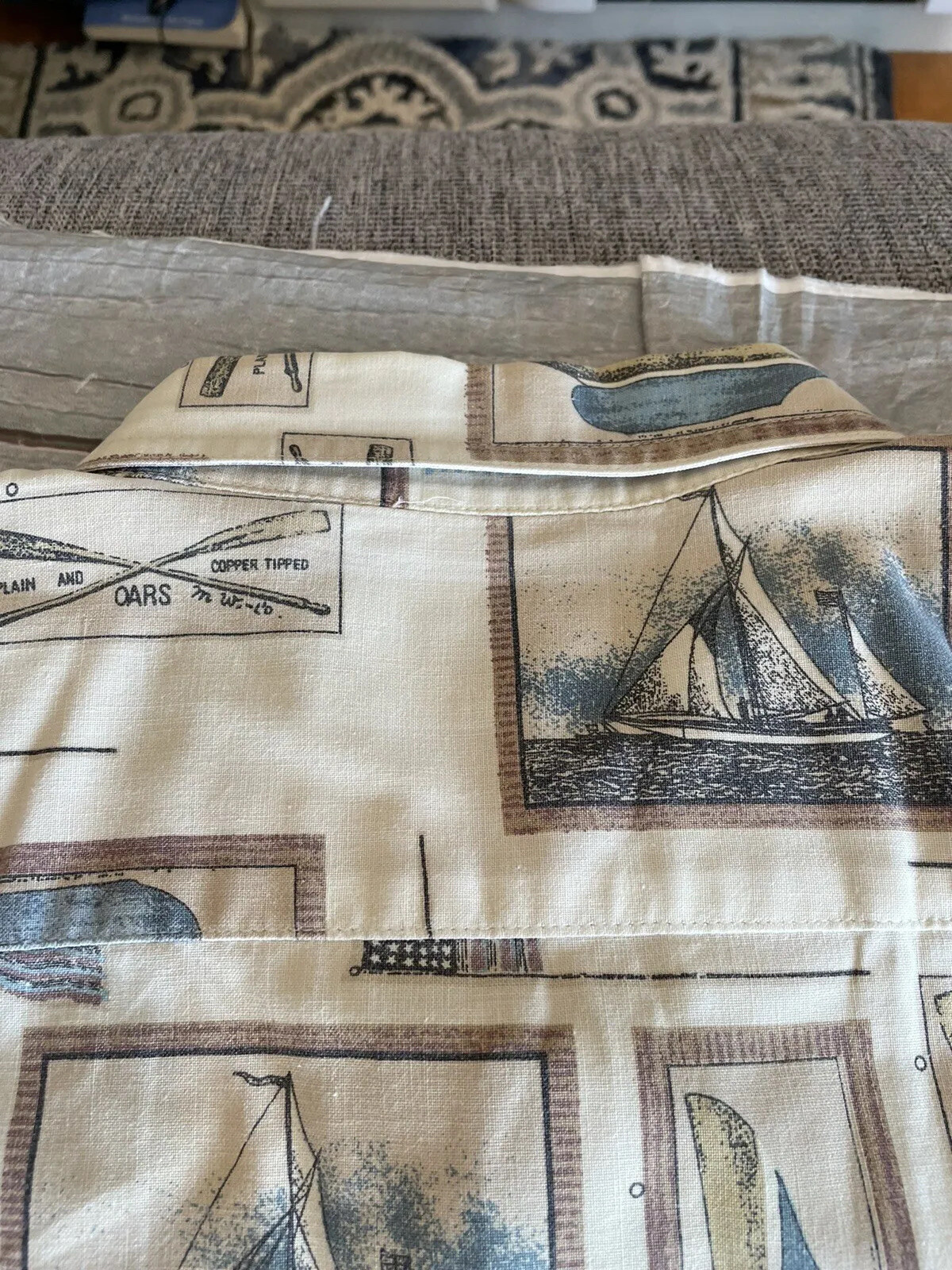 American Eagle Mens Ship Sailboat Oar Flag Regular Fi… - Gem