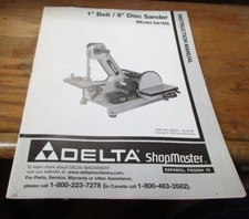 Delta 1" Belt 8" Disc Sander Model # SA180 for sale online | eBay