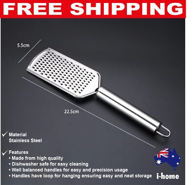 Stainless Steel Kitchen Grater Handheld Slicer Cheese Fruit Vegetable ...