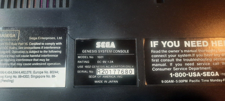 Original SEGA GENESIS Console MK-1601 | eBay