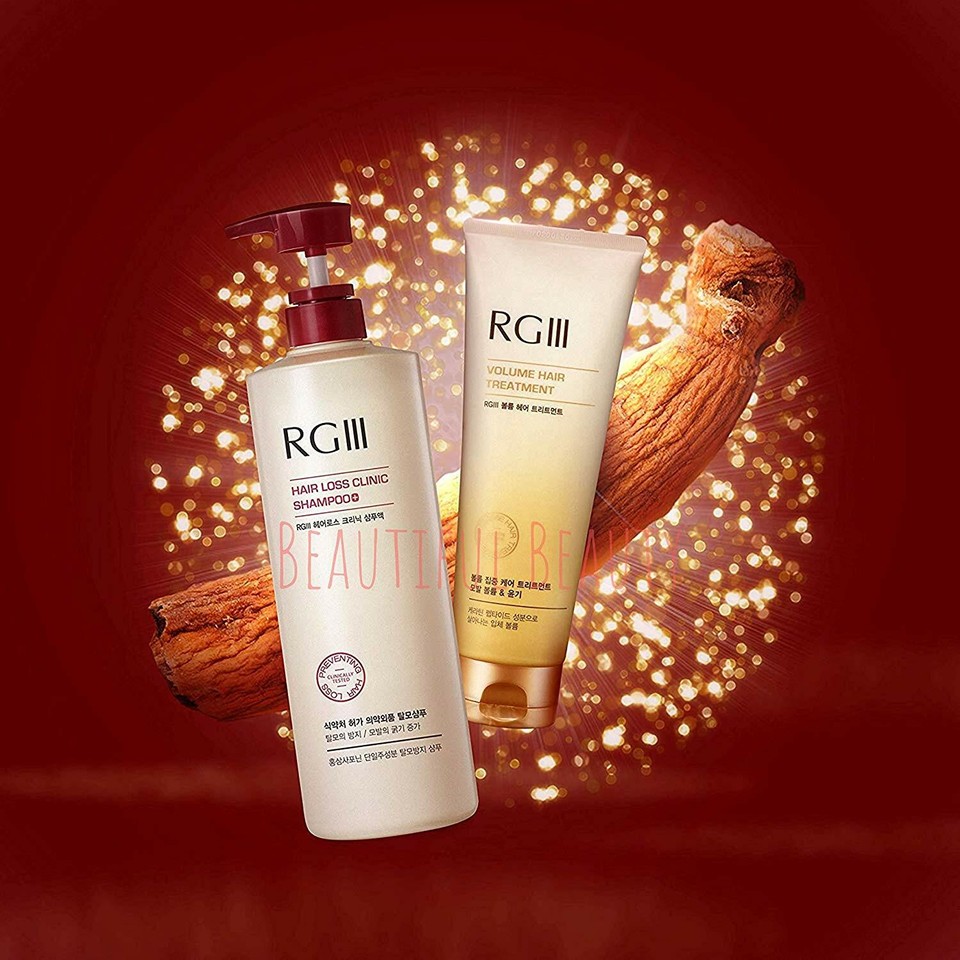 RGIII Red Ginseng HAIR LOSS CLINIC SHAMPOO + RGIII VOLUME HAIR ...