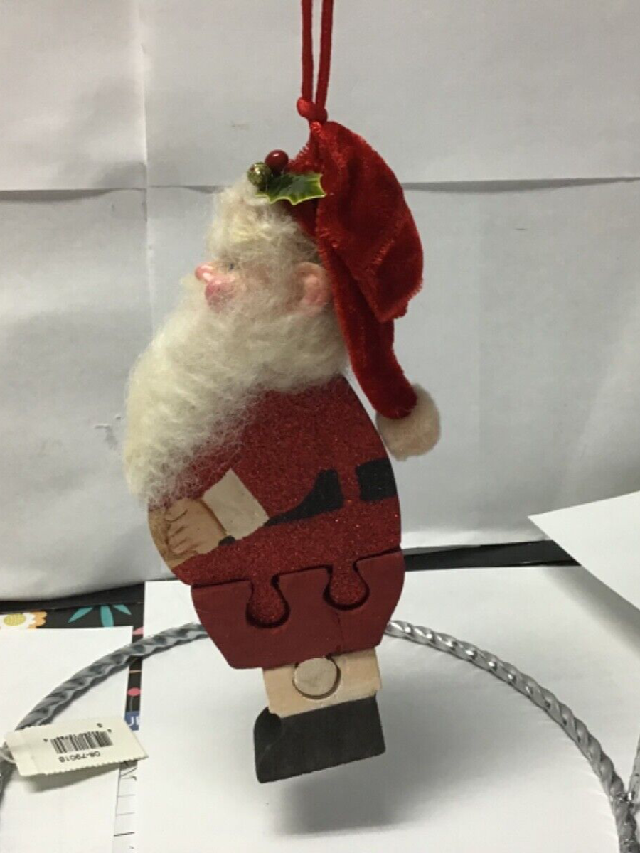 Katherine’s Collection Santa Claus ornament Puzzle red 5 3/4” 05-12284 ...
