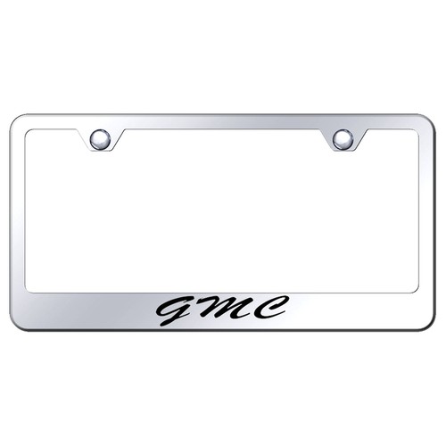 GMC Laser Etched Script Stainless Steel License Plate Frame (Chrome) | eBay