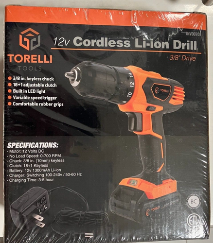 New TORELLI TOOLS 12V CORDLESS Li-ion DRILL KIT NEW 3/8" DRIVE | eBay