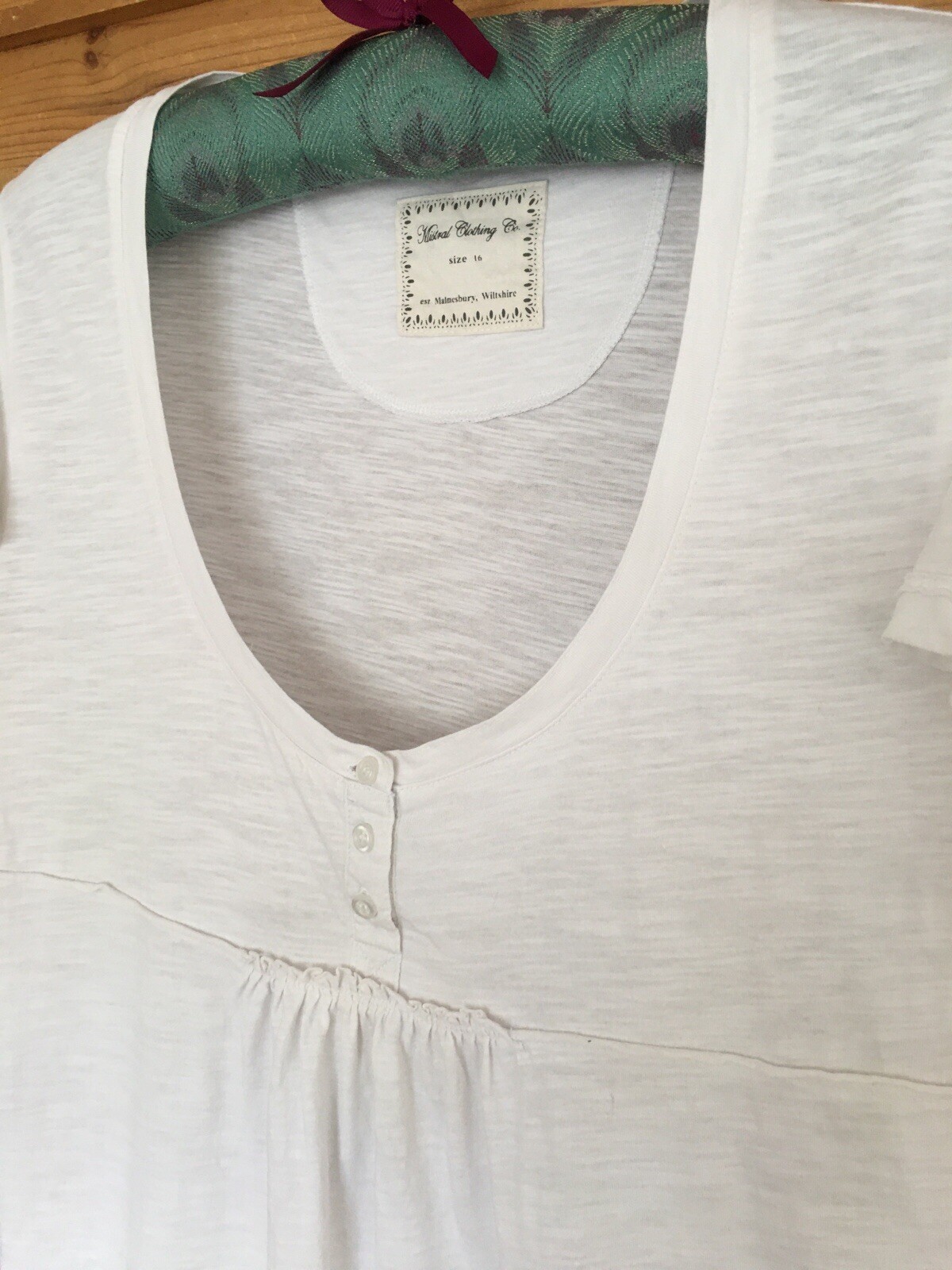 Mistral Top Flattering Low Scoop Neck Gather Detail A… - Gem