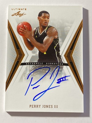 PERRY JONES III thunder 2012 Leaf Ultimate AUTO Autograph (BK4) | eBay