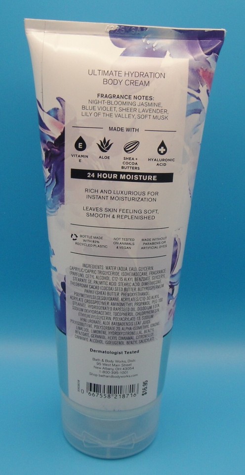 3 Bath & Body Works MOONLIGHT PATH Body Cream HYALURONIC ACID Jasmine ...