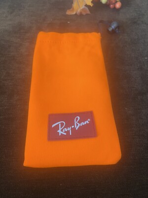 Vintage Bright Neon Orange Ray-Ban Glasses Pouch Case Bag Sleeve Foam ...