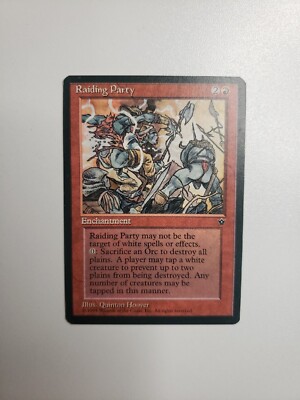 Raiding Party MTG 1994 Fallen Empires Magic the Gathering Red ...
