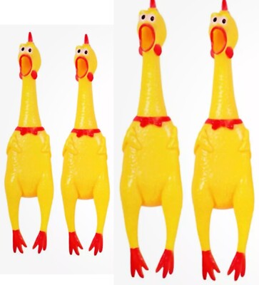 COMBO SET of 4X Screaming Squeak Sound Squeeze Screaming Dog Child Toy ...