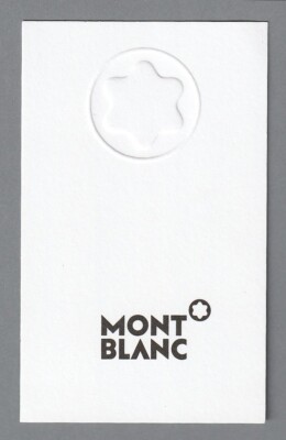 Carte publicitaire - advertising card - Mont Blanc | eBay