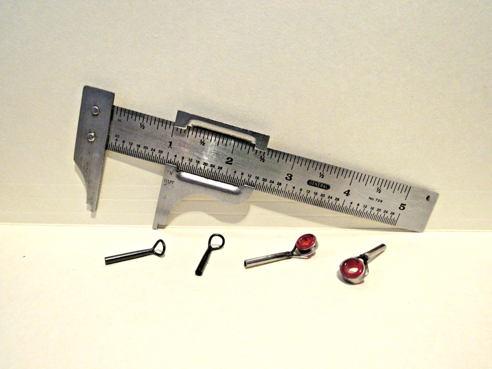 Bamboo Fly-Rod Tip-Top Guides - 1.8MM. Tube ID's - Vintage Lightly-Used ...