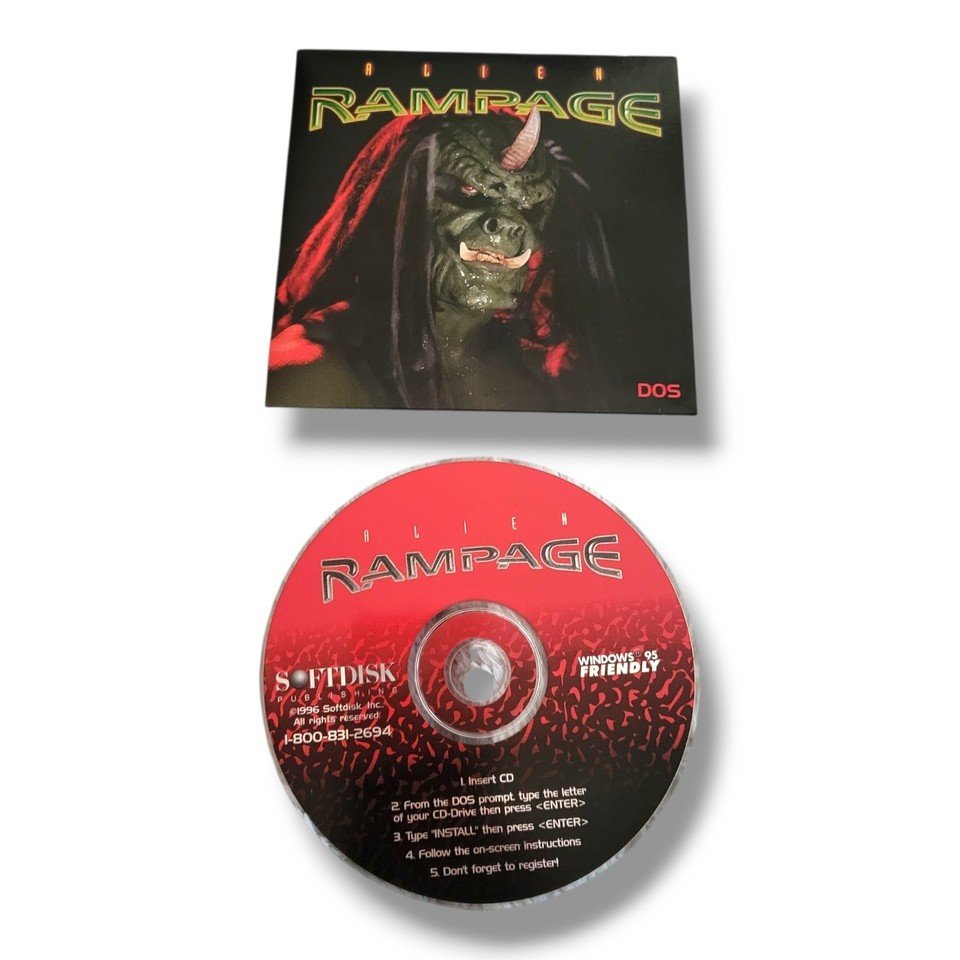 Vintage 1996 Alien Rampage Softdisk Publishing DOS PC Game New RARE ...