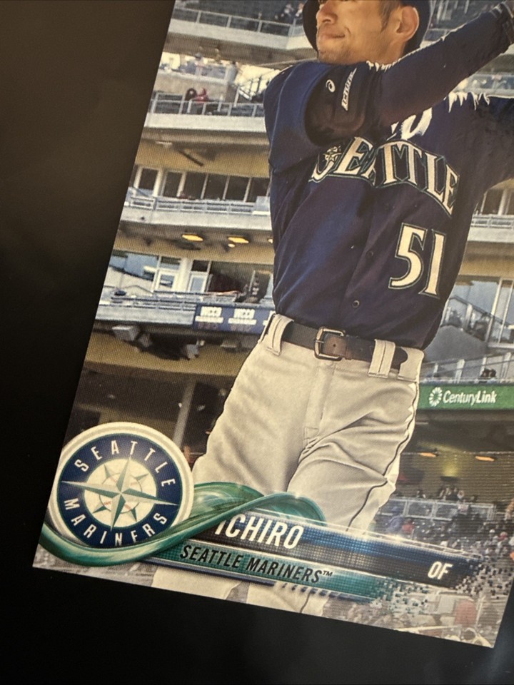 2018 Update Series Ichiro Suzuki Vintage Stock SP Topps Logo Variation ...