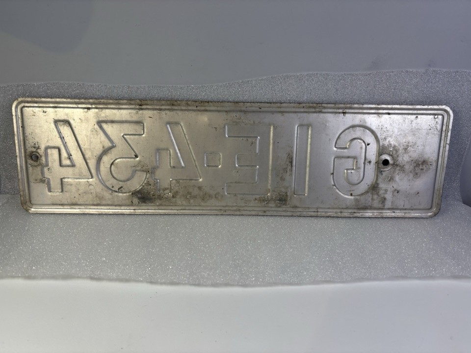 Finland Finnish Euro Number License Plate Genuine Used Condition | eBay
