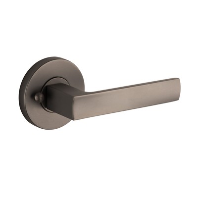 Lane Gun Metal Oxford Privacy Round Lever Set Home Door Hardware ...