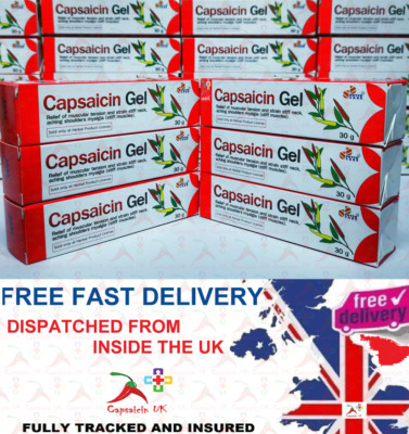 6 Capsaicin Hot Chilli Gel Cream Muscle Pain Arthritis Shingles ...