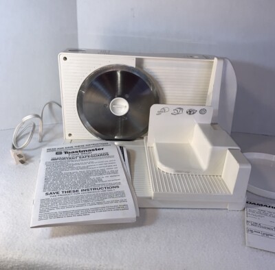 Toastmaster Fold Up Electric Food Slicer Bread Deli Meat Cheeses 6121 ...