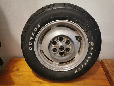 yamaha vmax v-max vmx1200 rear wheel & dunlop tyre about 4 to 5mm tread ...