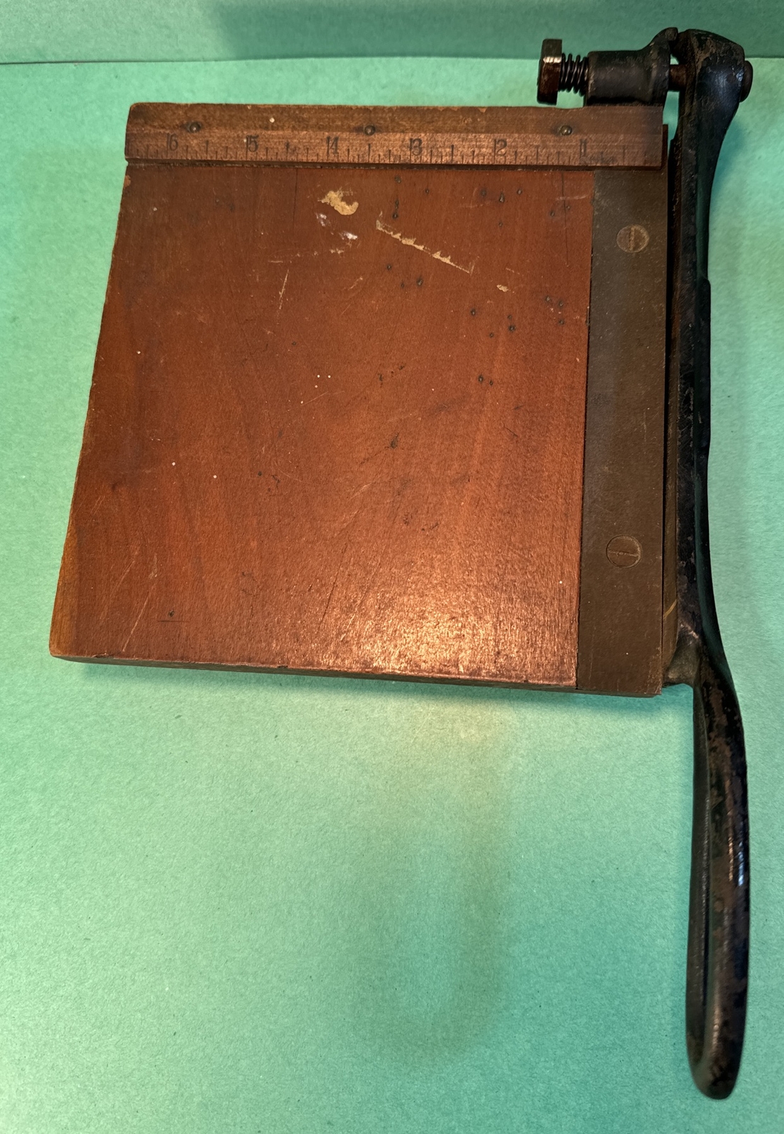 Small Antique Diamond Paper Cutter Patent Jan 1895 Milton Bradley | eBay