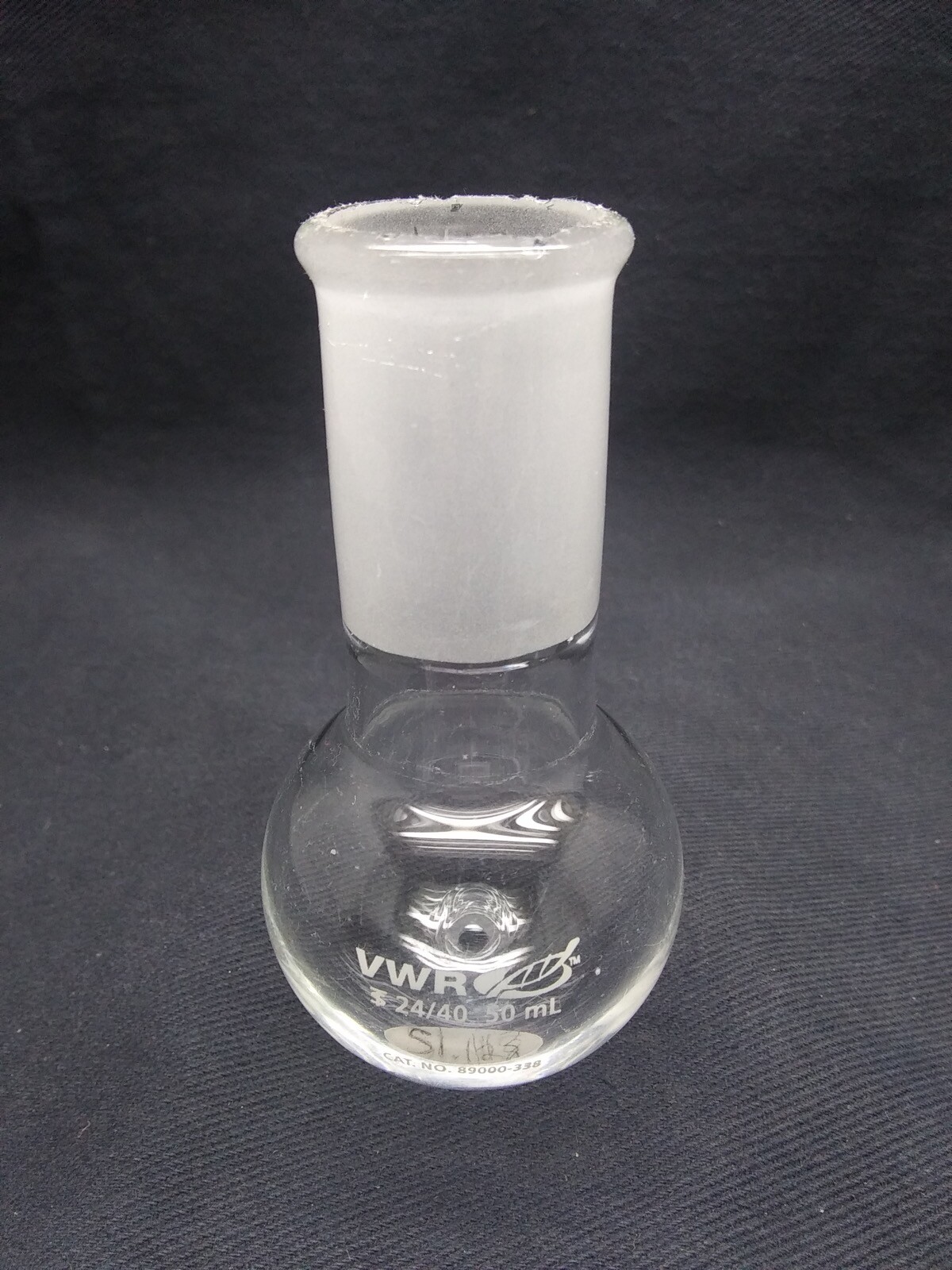 VWR Glass 24/40 Joint 50mL Round Bottom Boiling Flask 89000-338 Chips ...