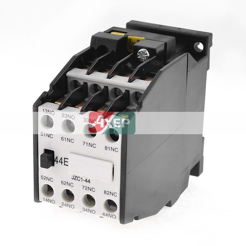 A JZC1 DIN Rail Mount 3 Pole 4NO 4NC AC/DC Contactor Ui660V Ith10A 35mm ...
