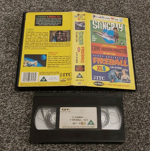 STINGRAY FIREBALL XL5 GERRY ANDERSON POCKET MONEY PAL VHS VIDEO KIDS ...