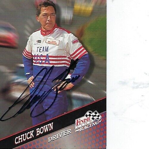 CHUCK BOWN SIGNED 1994 FINISH LINE RACING #147 - NASCAR | eBay