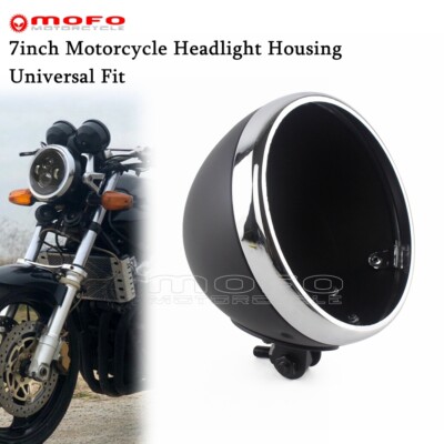 Motorcycle Headlight 7'' Head Lamp Housing Bucket For Harley Road King ...