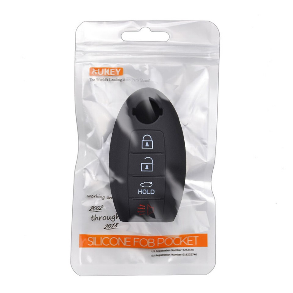 2Pcs Silicone Remote Key Fob Case Cover For 4 Button Nissan Altima ...