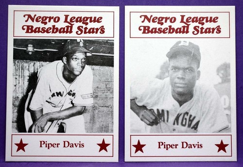 Piper Davis Barons Negro League Baseball Stars 1986 Larry Fritsch Cards ...