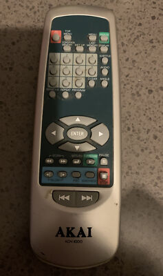 RARE ORIGINAL AKAI VHS VIDEO RECORDER REMOTE CONTROL ADV-1000 TESTED ...