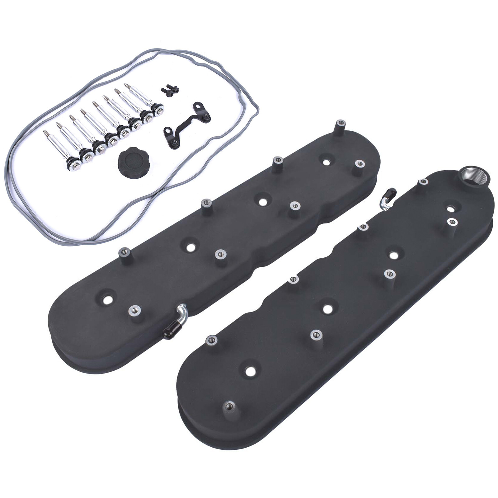 LS Cast Aluminum Tall Valve Covers w/ Coil Mounts 241-112 For GM LS1 ...