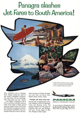 1961 Panagra: Slashes Jet Fares Vintage Print Ad | eBay