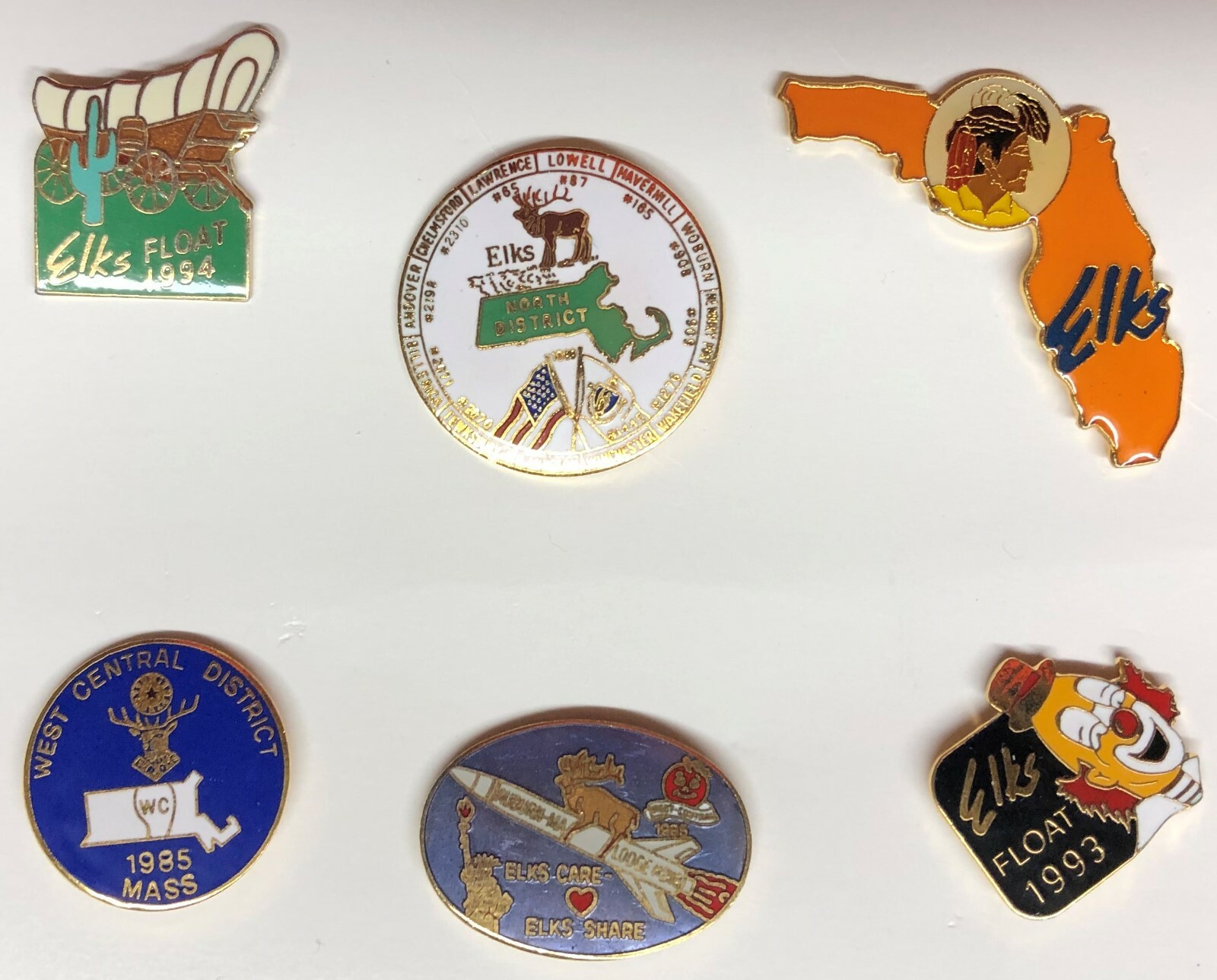 E1001 BPOE - ELKS LODGE PINS , 6 DIFFERENT PINS | eBay