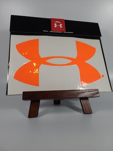 Autocollant grand logo Under Armour UA - 12 pouces - orange flamboyant ...
