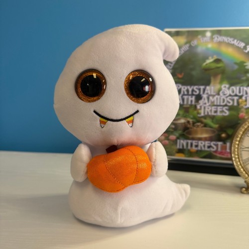 TY Beanie Boo “Scream” Ghost Plush – 9” Halloween Boo w/ Pumpkin – EUC ...