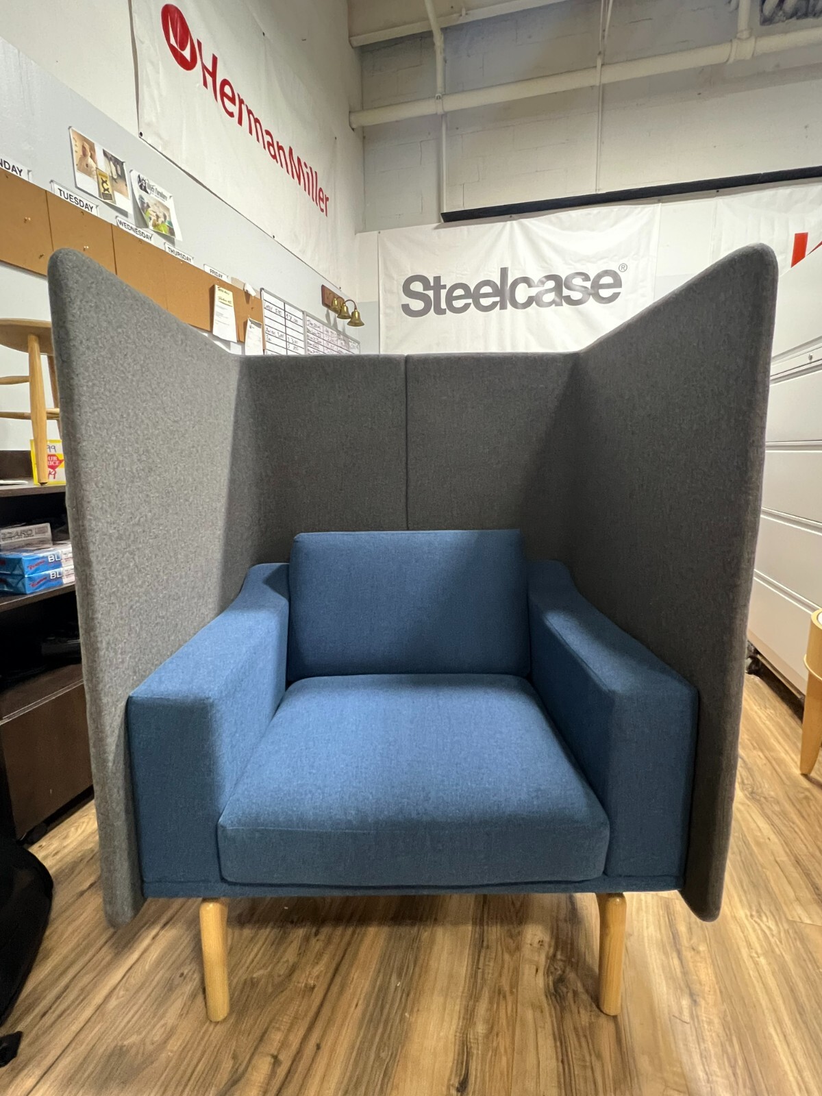 Privacy Lounge Chair - Office Furniture - Lobby Seating - Reception ...